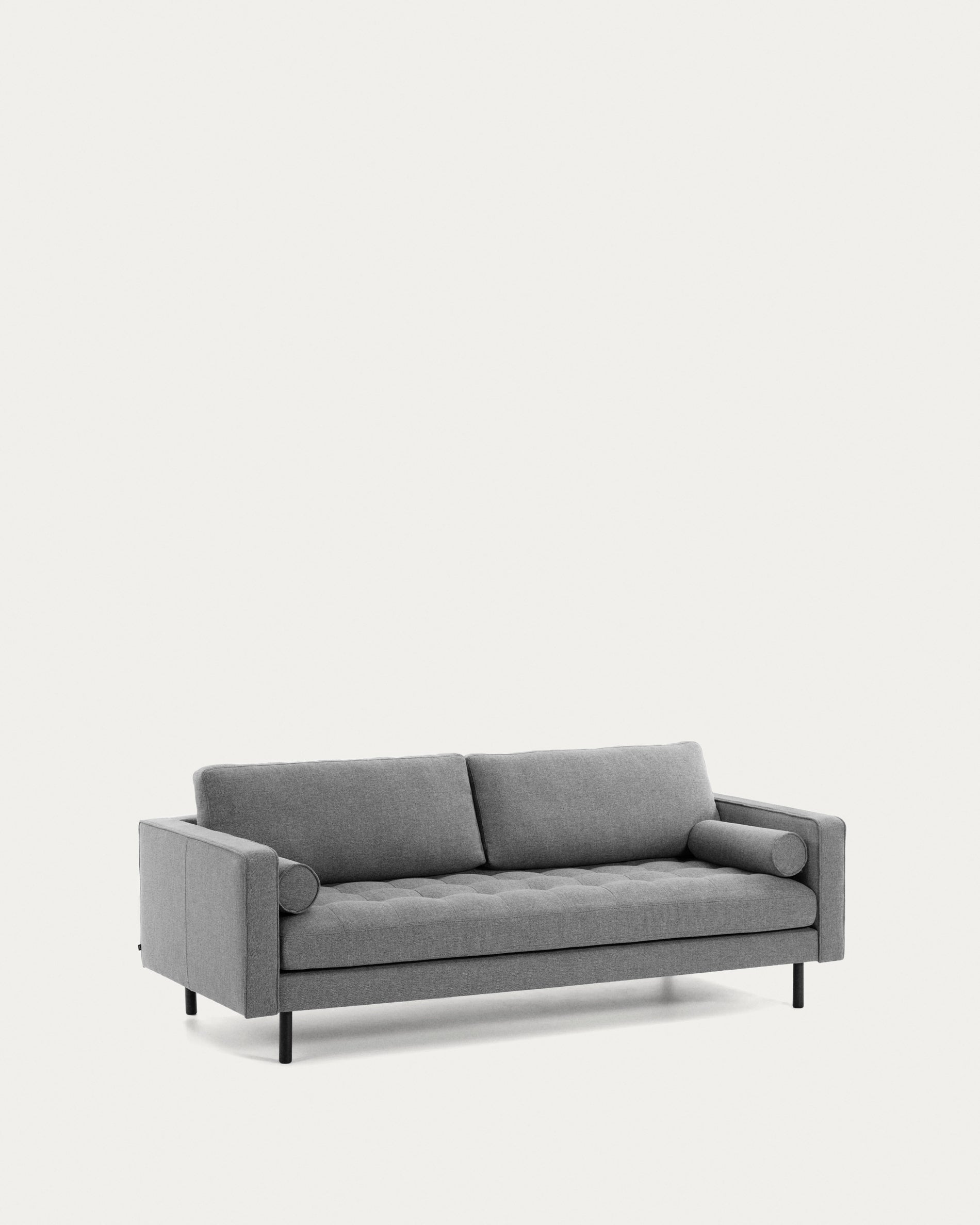 Dark grey 3-seater Debra sofa 222 cm – Kave Home
